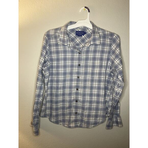 Pendleton | Tops | Pendleton Shirt Womens Gorpcore Plaid Vtg Large ...